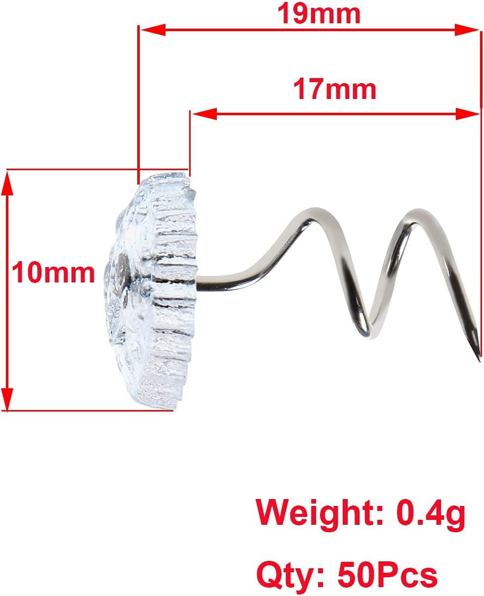 Transparent Metal Rose Heads Twist Pins, Non-slip Upholstery Fix for ...