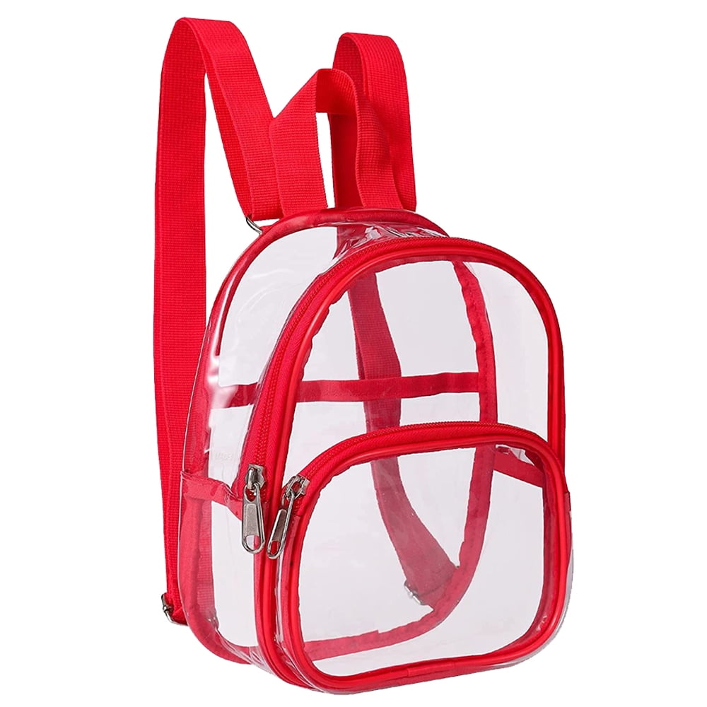 Transparent Mini Backpack, Outdoor Sports Backpack - red - Walmart.com