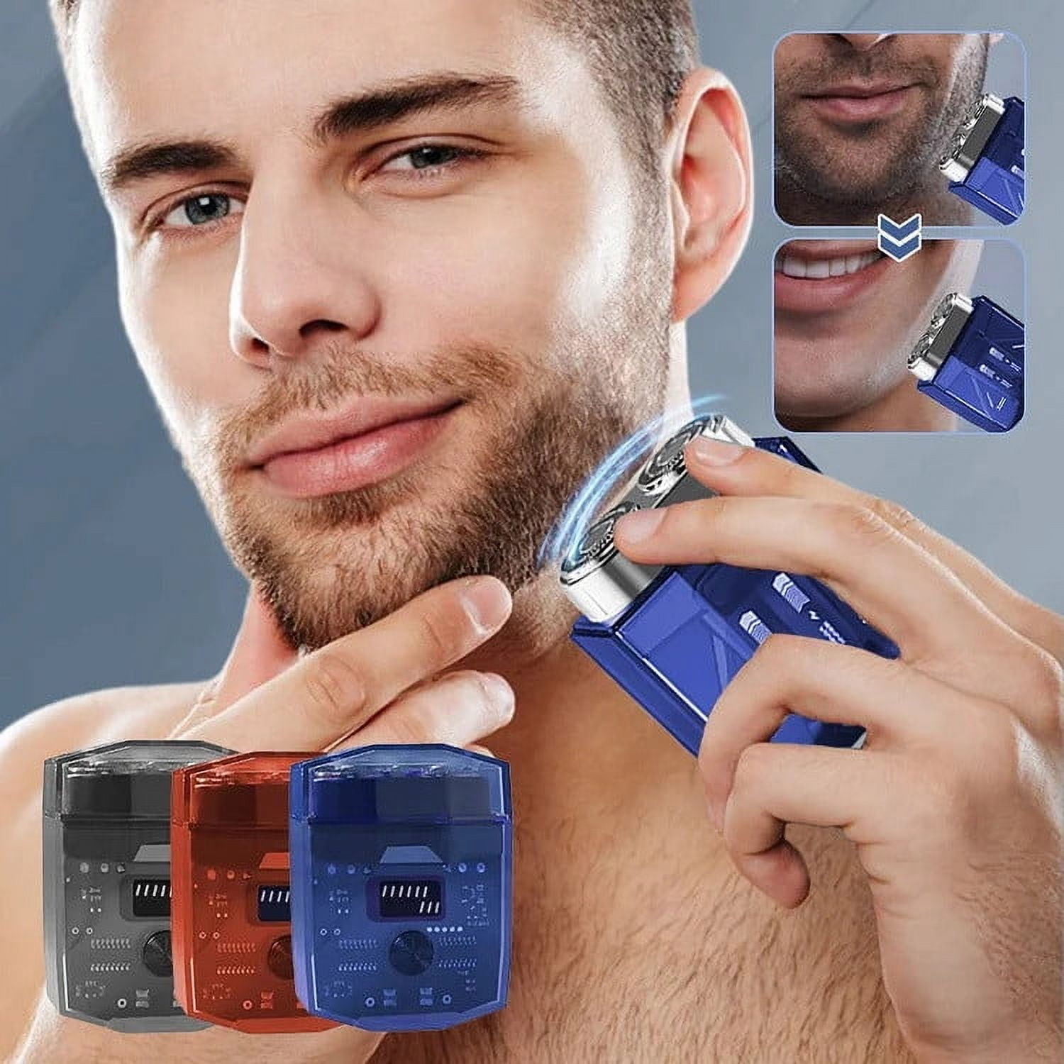 Transparent Mini Electric Shaver | High Power 8200RPM Motor - Dual ...