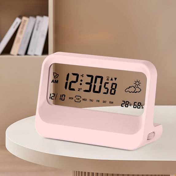 Transparent Multifunctional Digital Clock - Plastic Desk Clock, Time ...