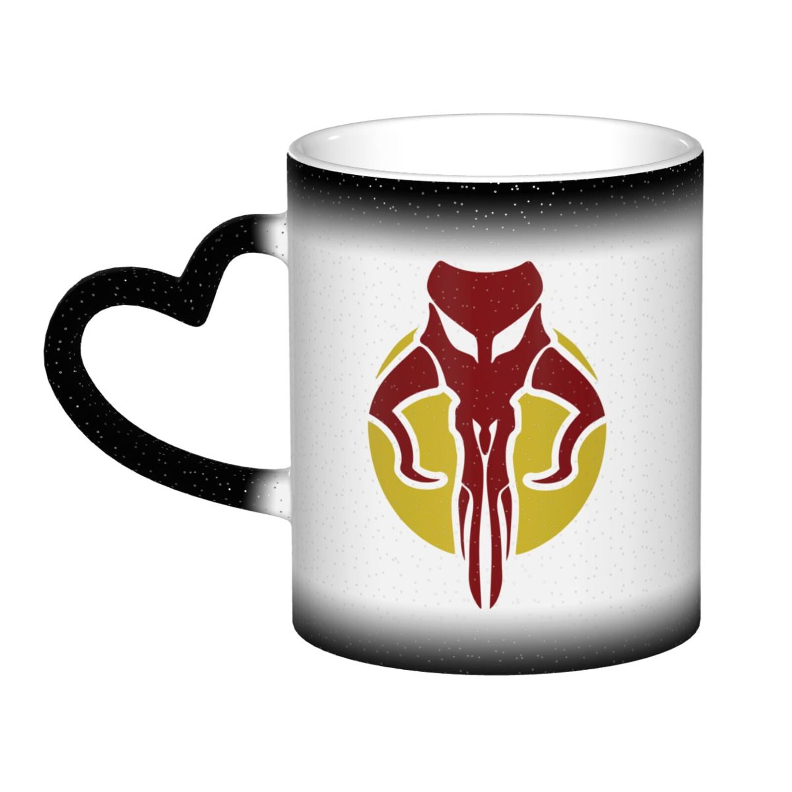 Transparent Mythosaur Skull Mandalorian Logo Ceramic Coffee Mug Magic ...