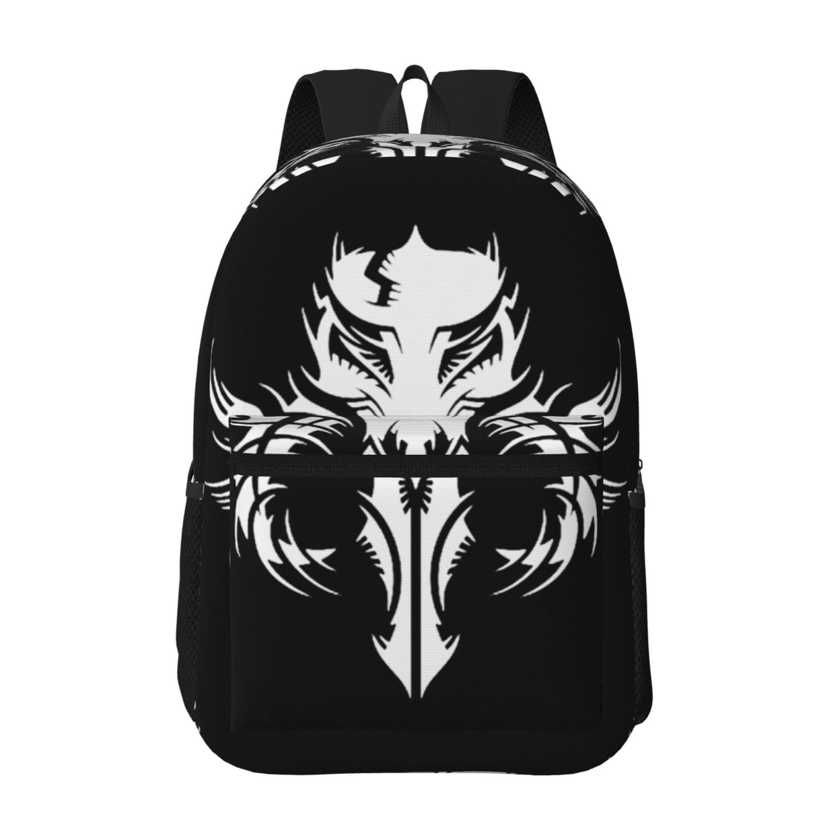 Transparent Mythosaur Skull Mandalorian Logo Travel Laptop Backpack ...
