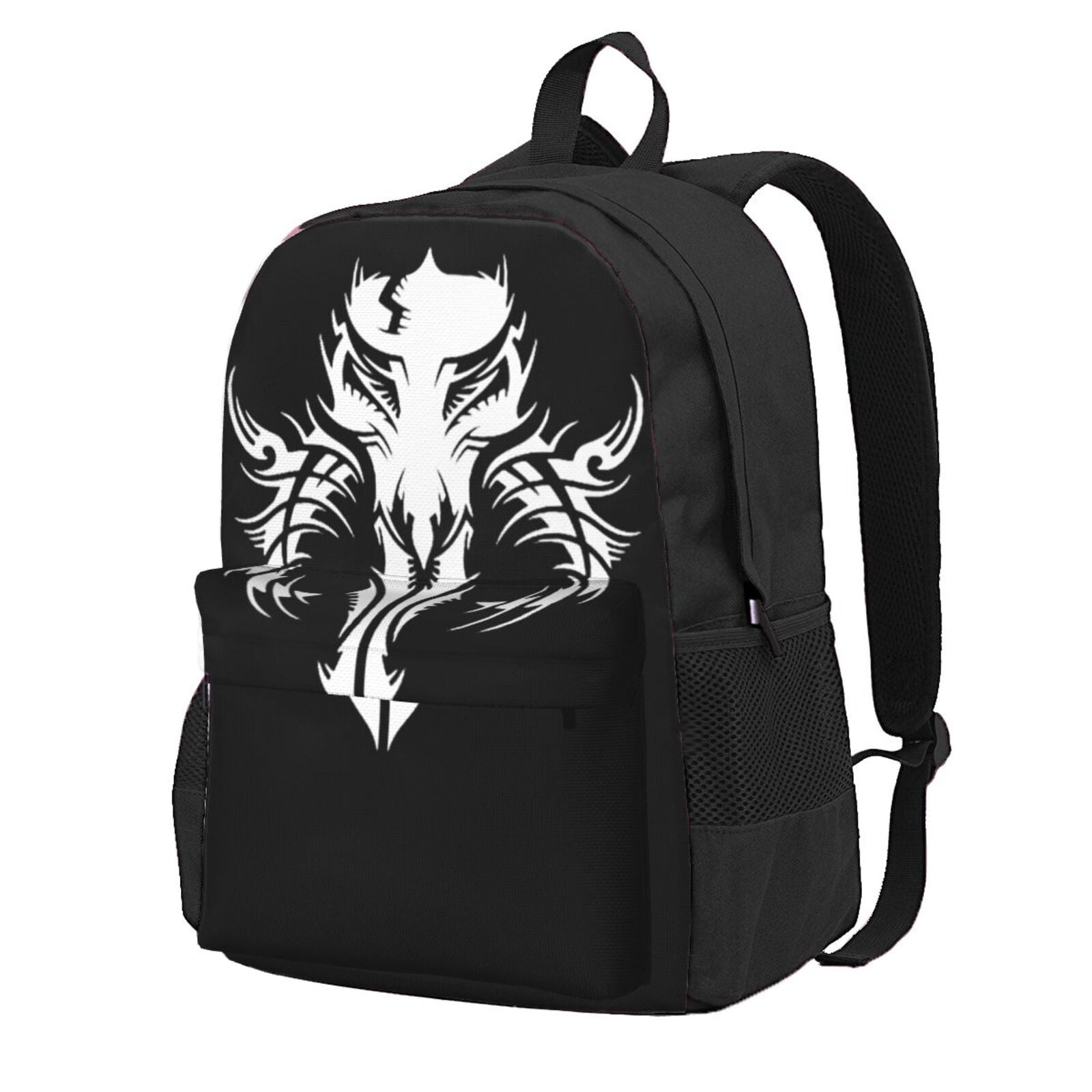Transparent Mythosaur Skull Mandalorian Logo Travel Laptop Backpack ...