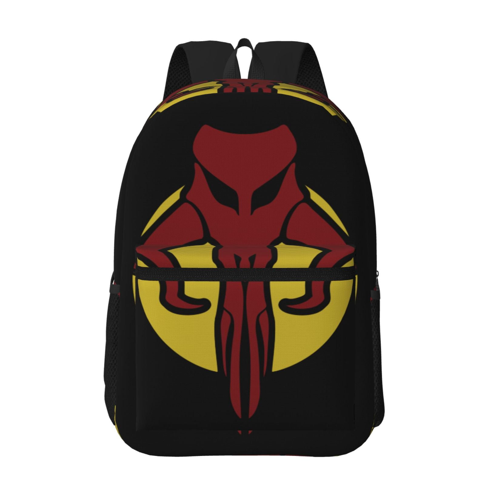 Transparent Mythosaur Skull Mandalorian Logo Travel Laptop Backpack ...
