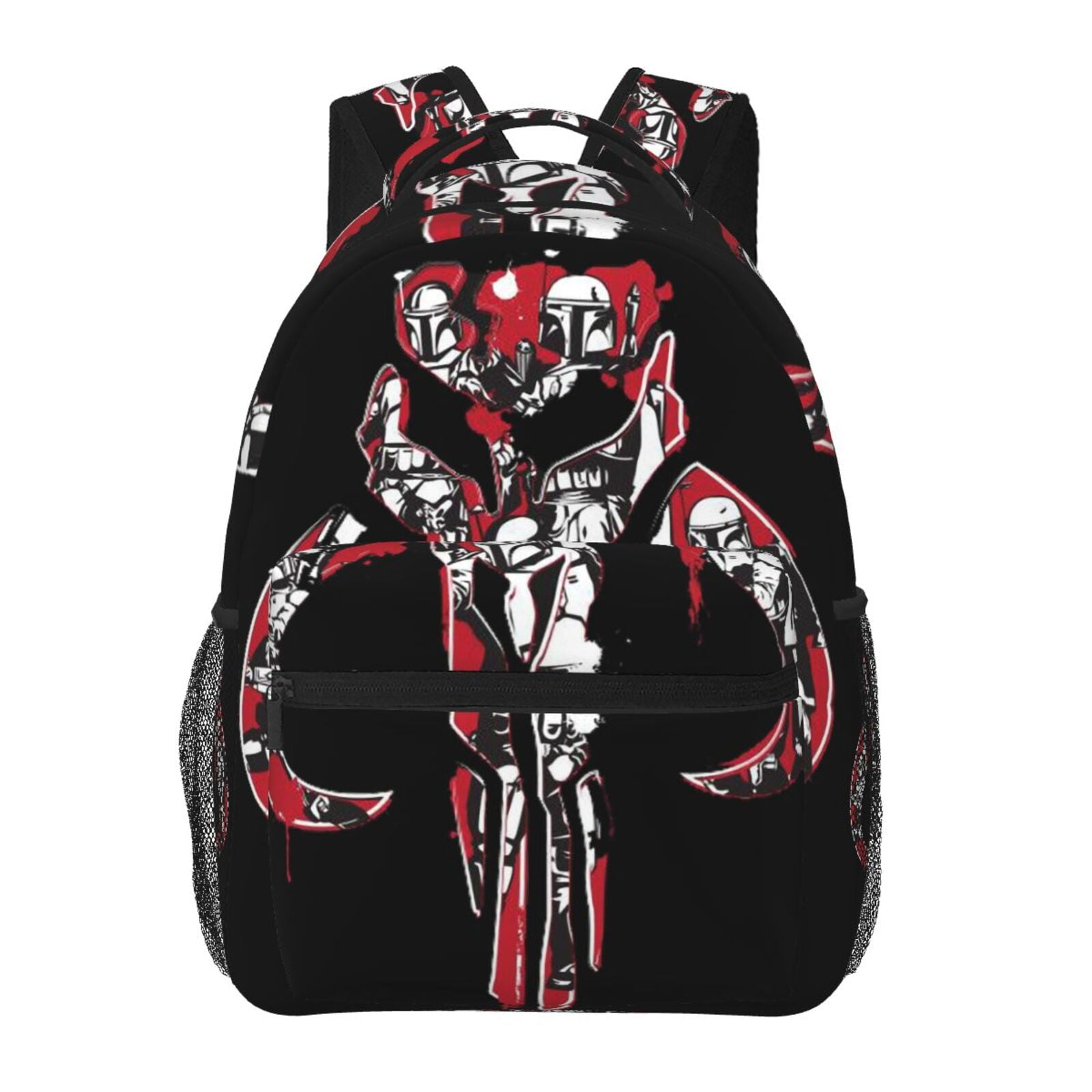 Transparent Mythosaur Skull Mandalorian Logo Travel Laptop Backpack ...