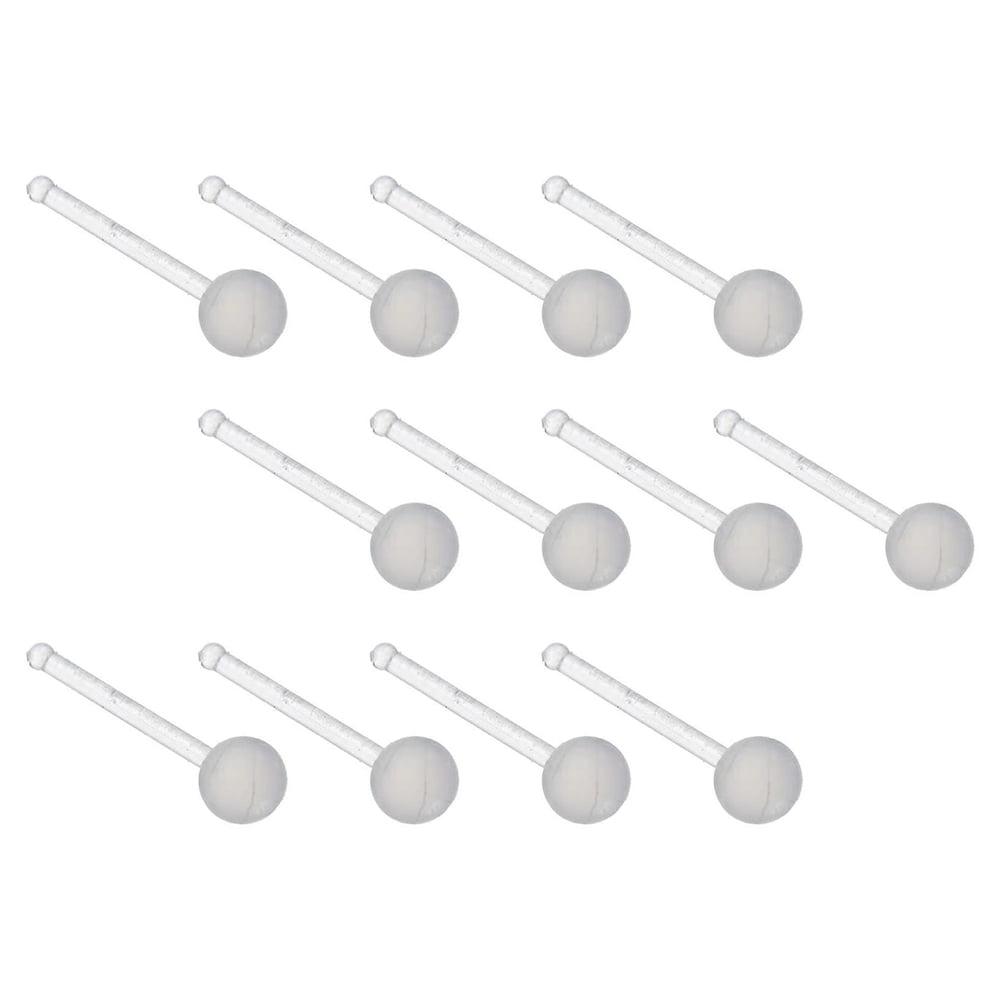 Transparent Nose Studs Invisible Ring for Work Piercing Acrylic Ear ...