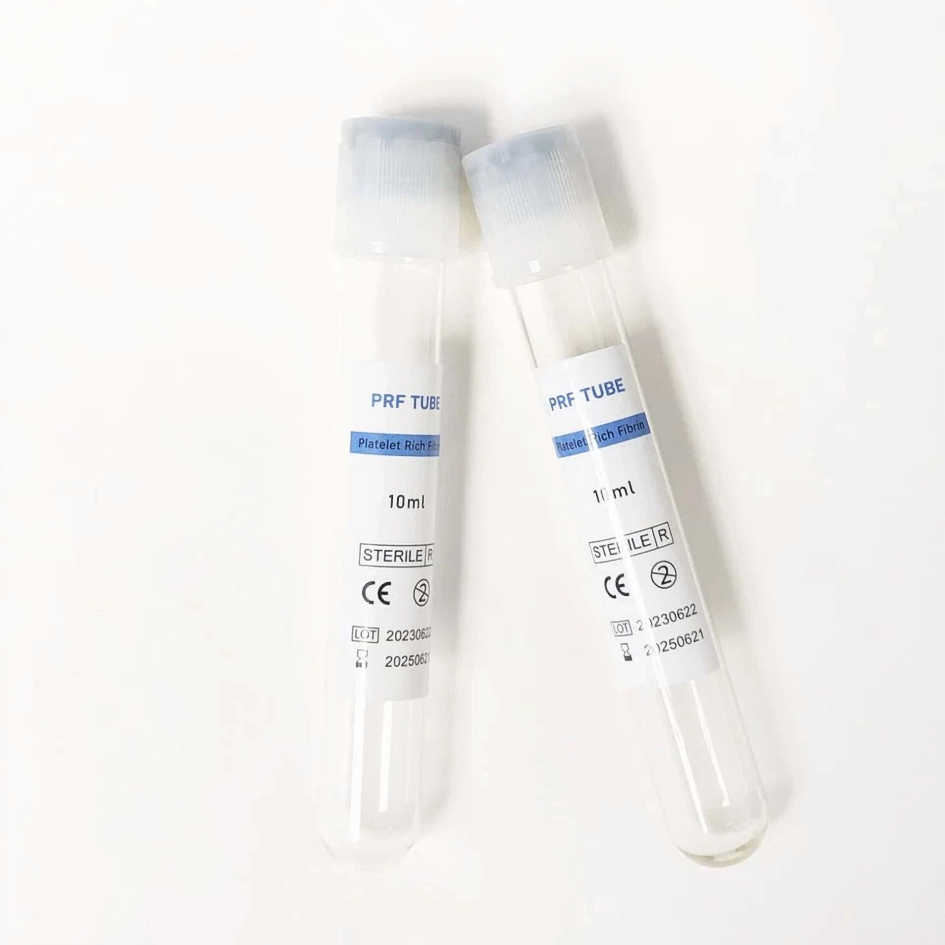 Transparent P-R-F Tubes No Additive 10 mL Individually Packed, 20Pcs ...