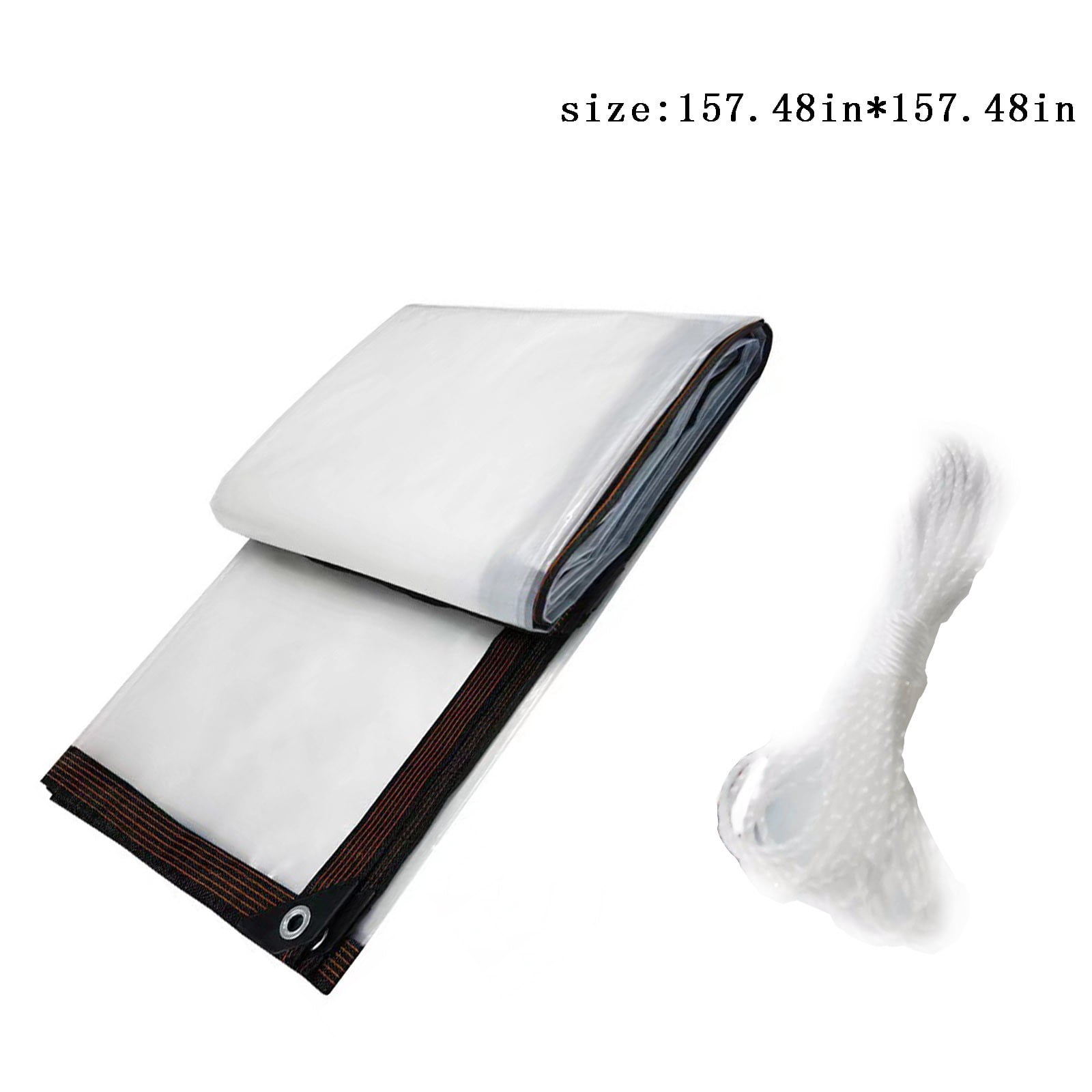 Transparent PE Waterproof Tarp Cover Outdoor Rain Shelter Windproof ...