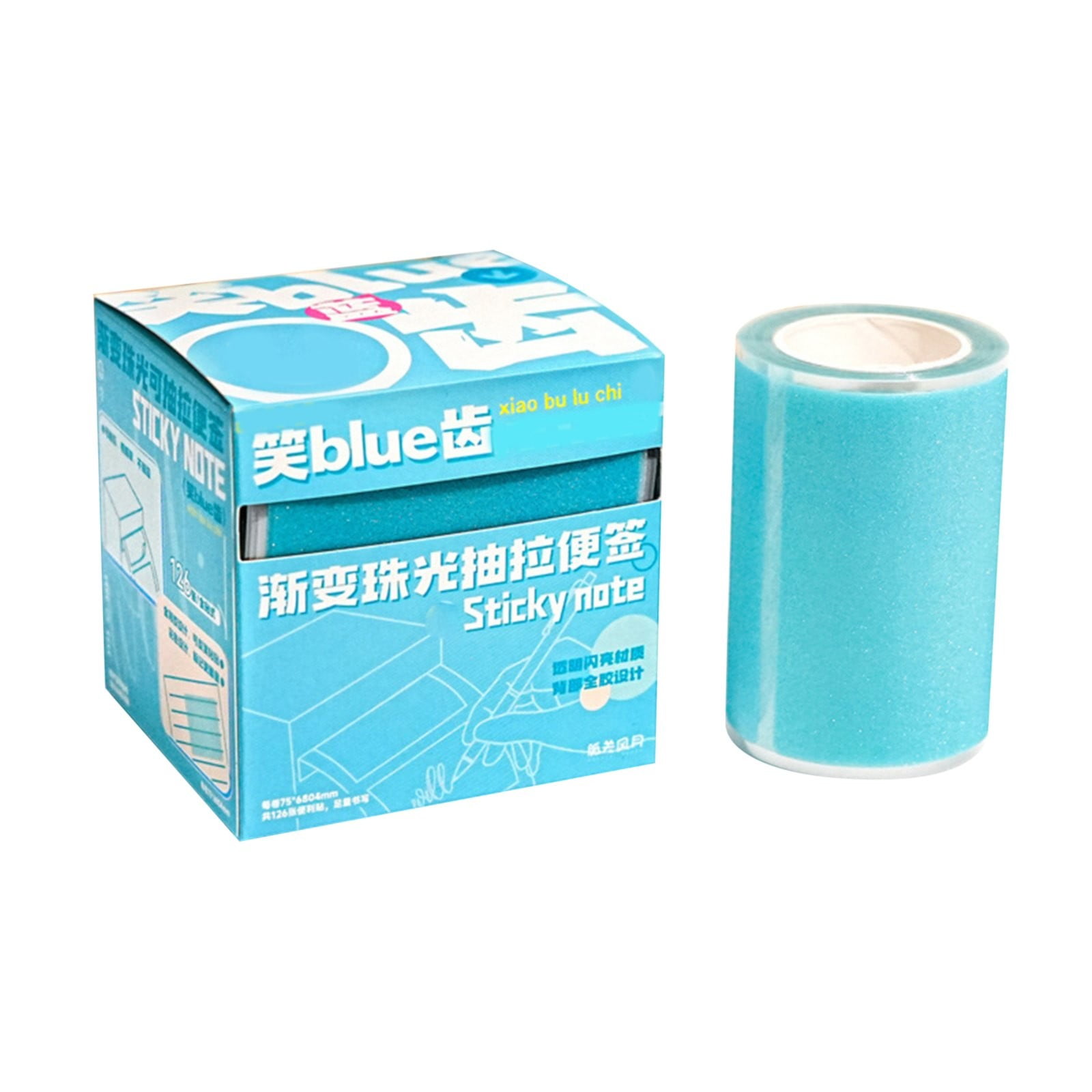 Transparent PET Memo Pad, Full Adhesive Book Notes 126-Sheet Clear ...