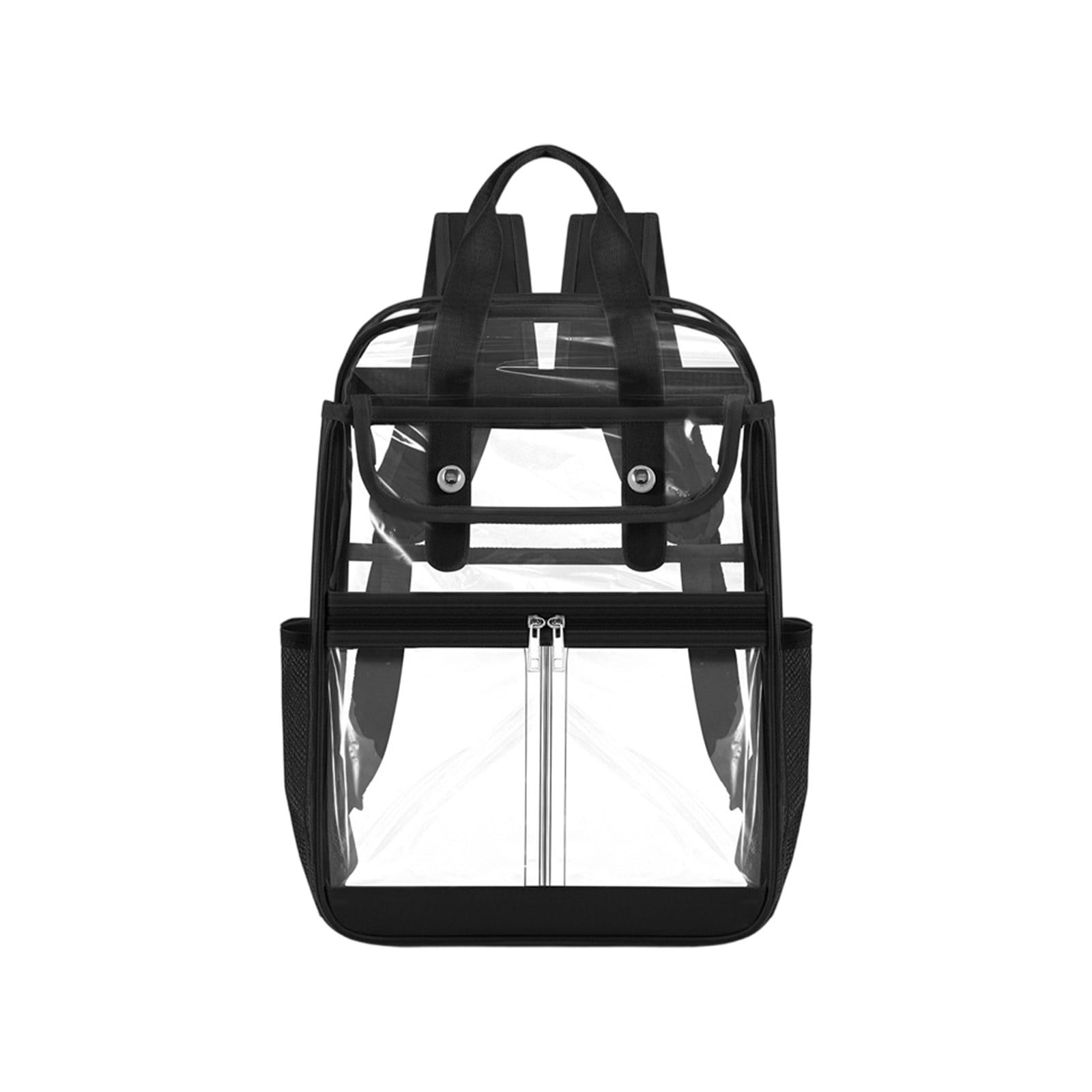 Transparent PVC Backpack with Handle - Large Capacity Student Bag ...