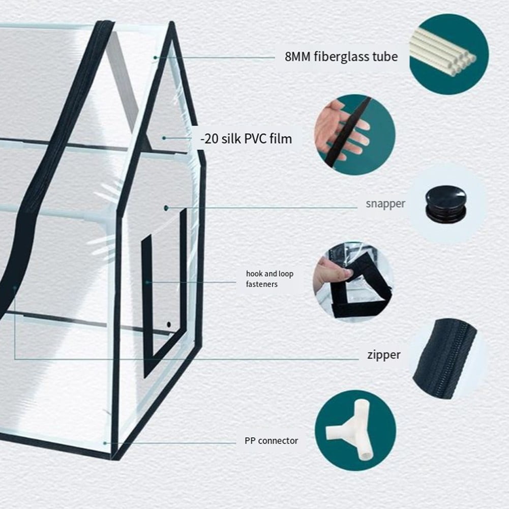 Transparent PVC Plant Greenhouse Balcony Rainproof Insulation - Walmart.com