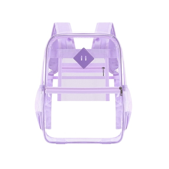 Transparent PVC Travel Backpack, Clear Backpack for Stadium Security ...