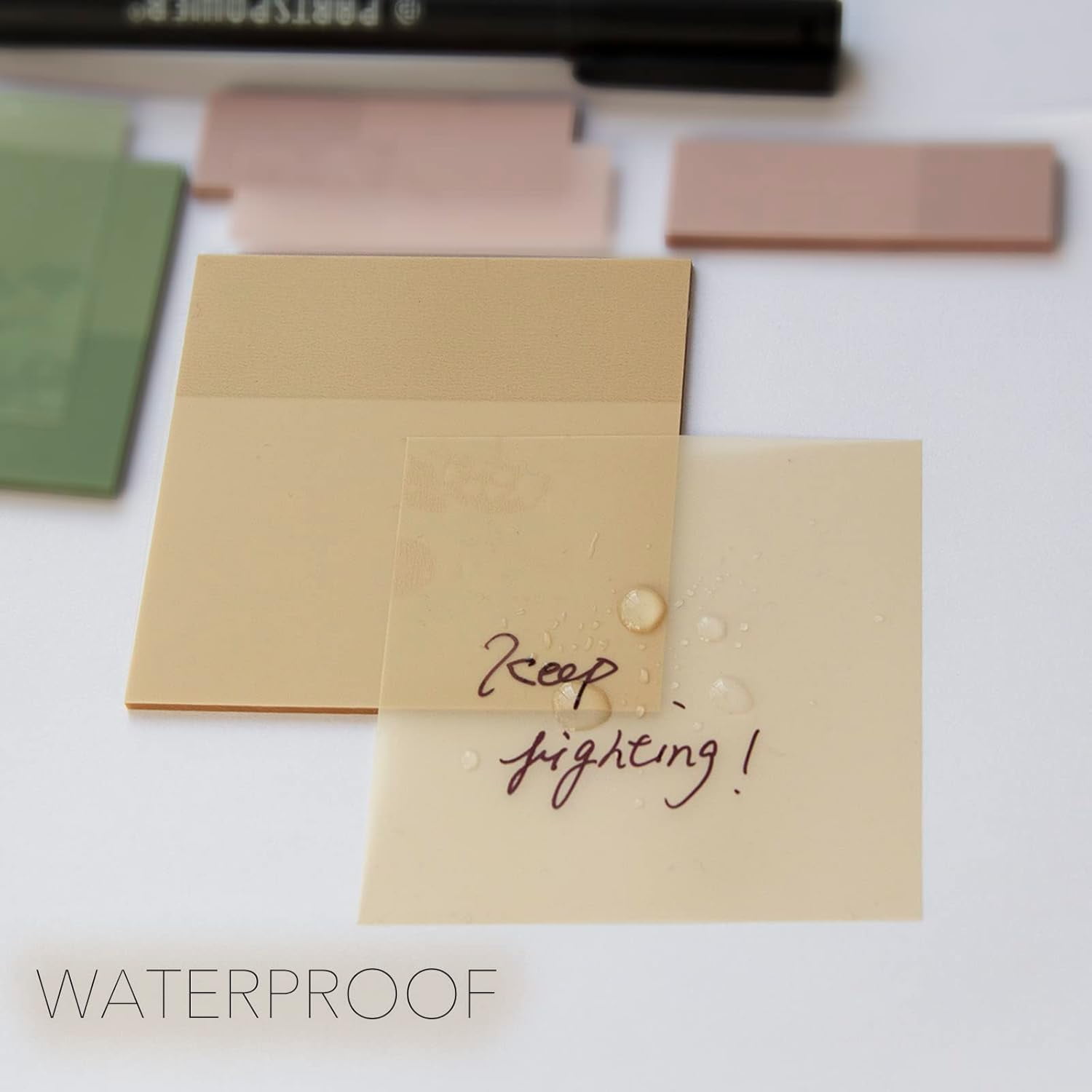 Transparent Pastel Sticky Notes, Clear Sticky Tabs - Translucent Page ...