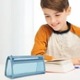 Transparent Pencil Case Large Capacity Visible Organizer Multi Pocket ...