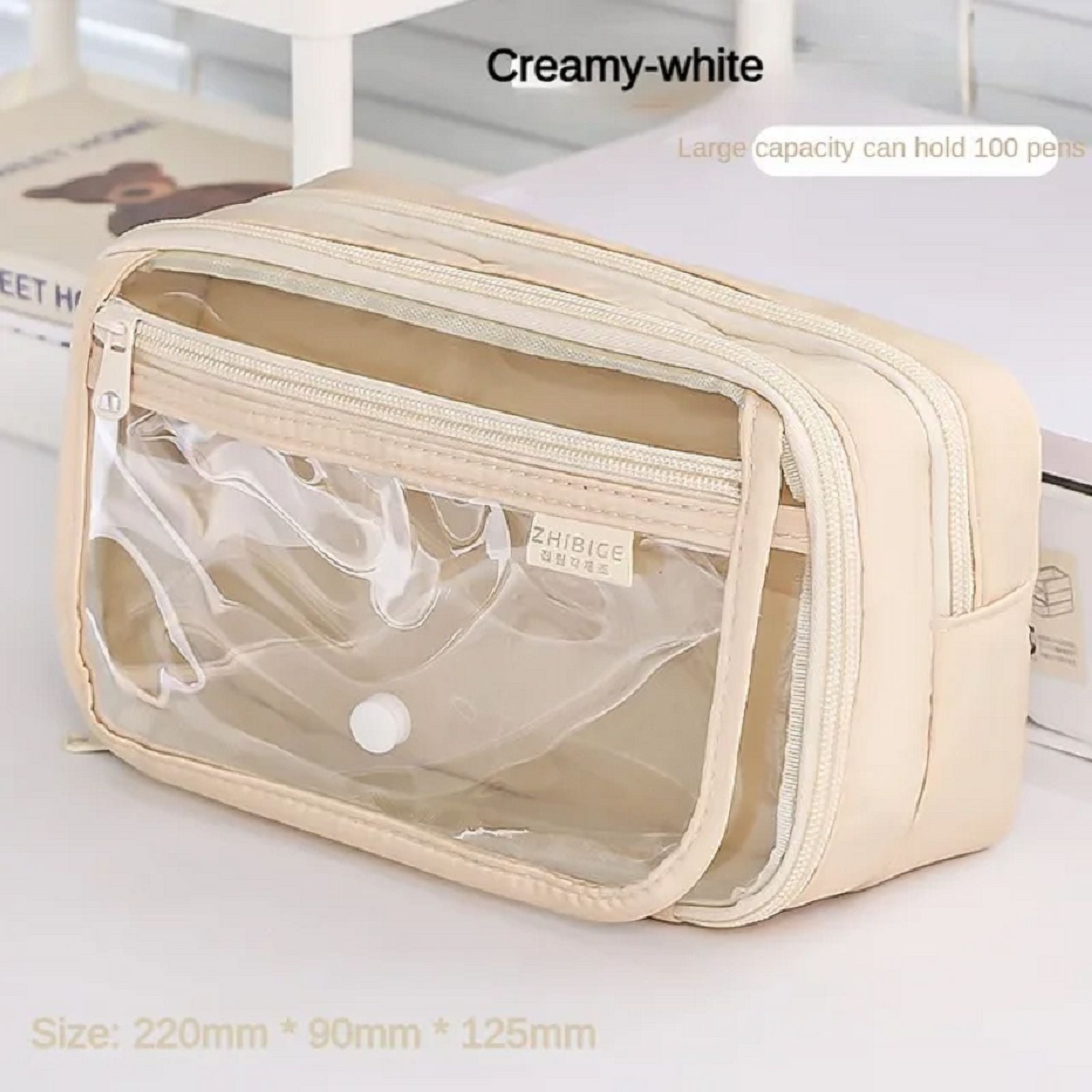 Transparent Pencil Case Lnstagram Style Niche Powerful Stationery Box ...