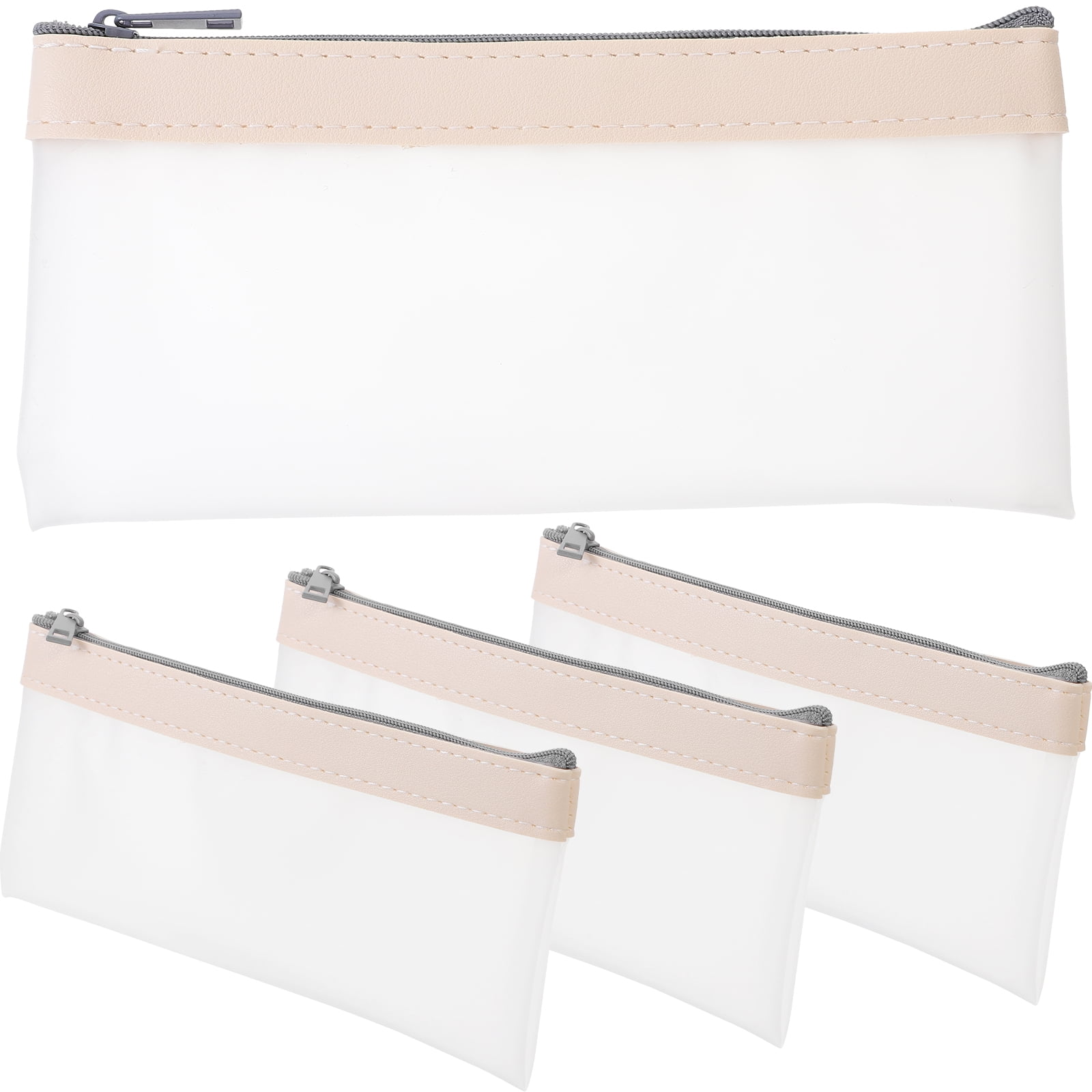 FENGGUIQU Pen Bag Tpu Beige 4Pcs 7.3x3.9x0.4In - Walmart.com