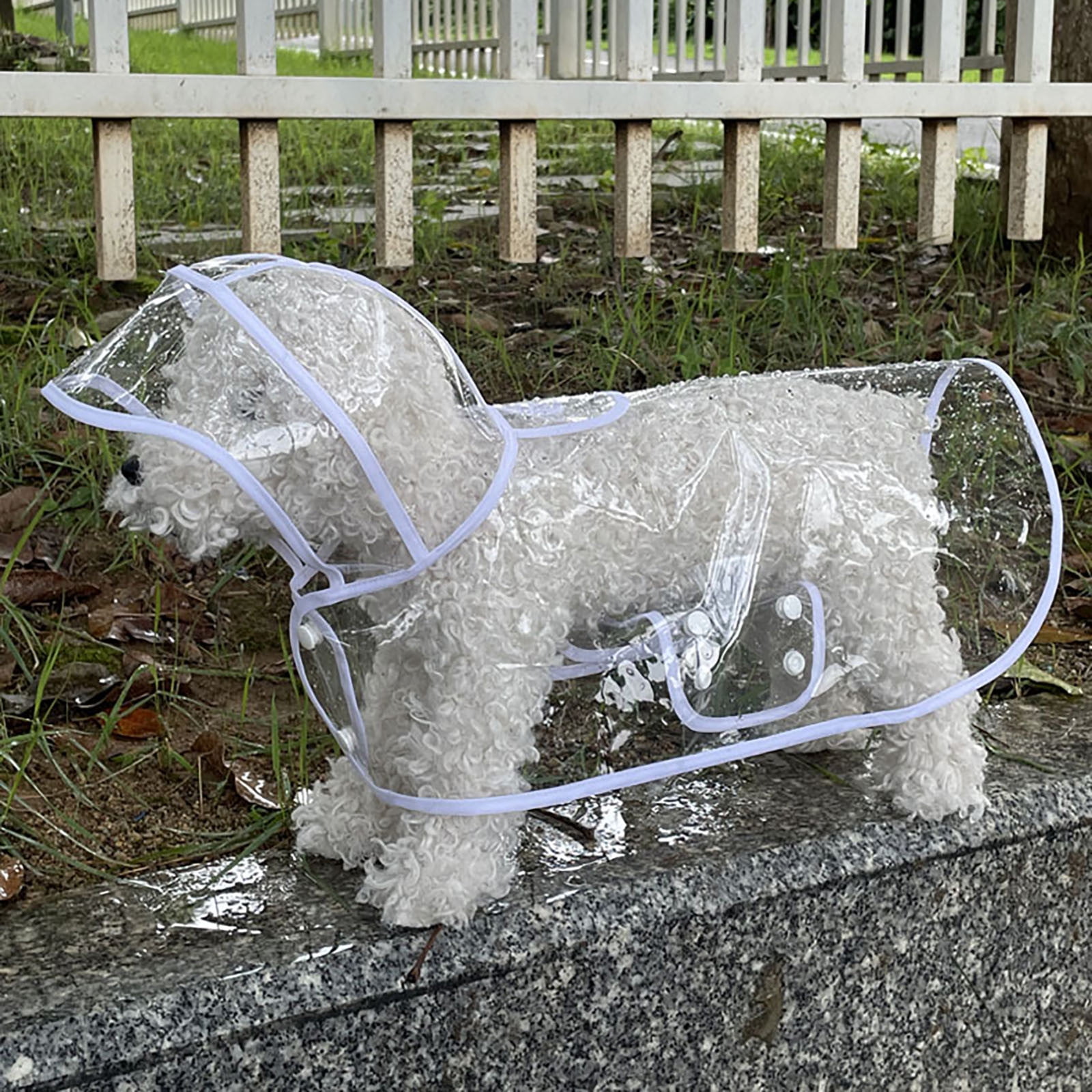 Pet Raincoat Transparent Poncho for Cats and Dogs Outdoor Gear Easy ...
