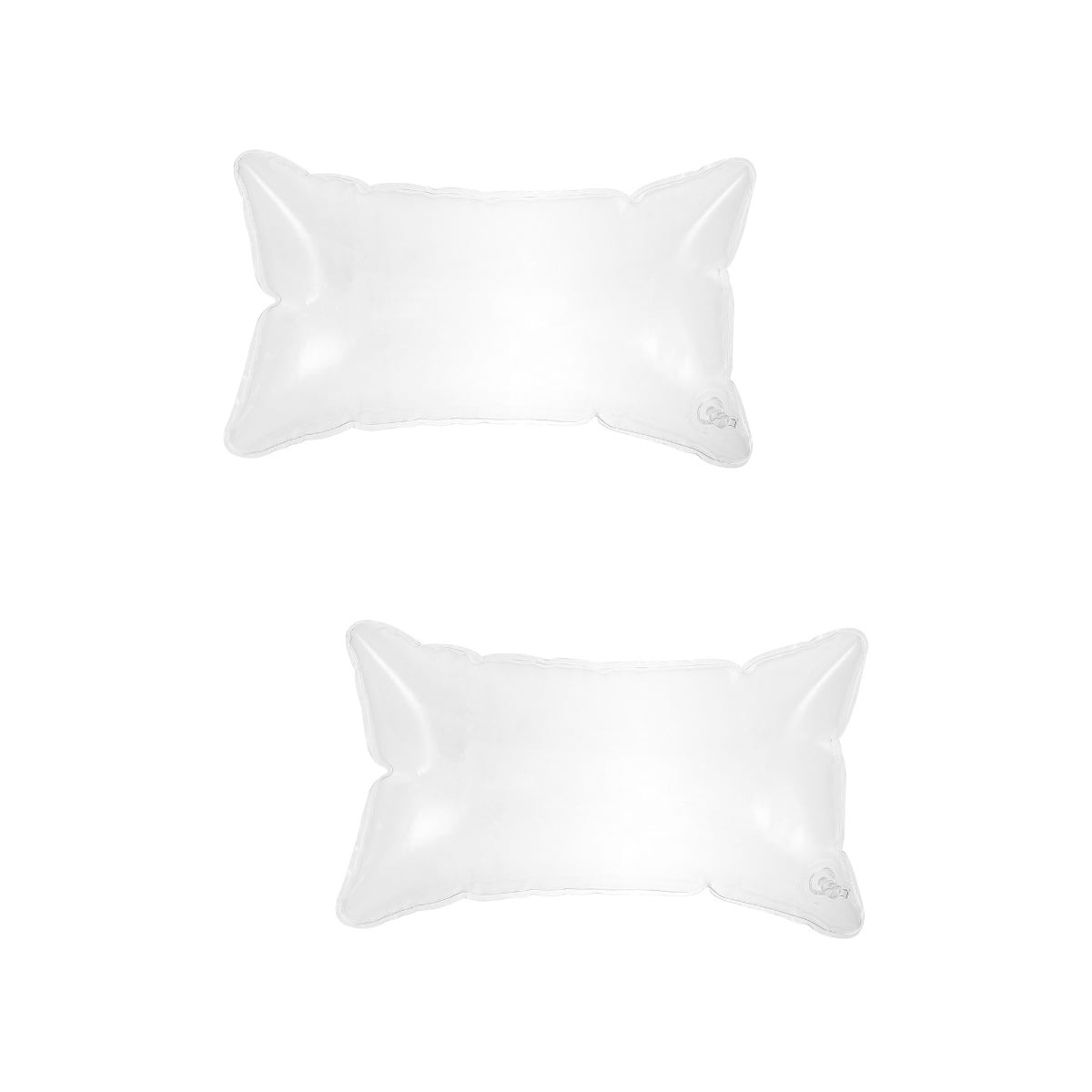 Transparent Pillow 2 Pieces Portable Sofa Cushion Couch Inflatable The ...