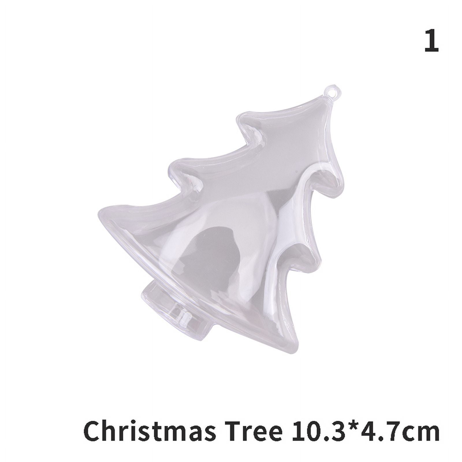 Transparent Plastic Ball Clear Plastic Craft Ball Baubles For Christmas ...