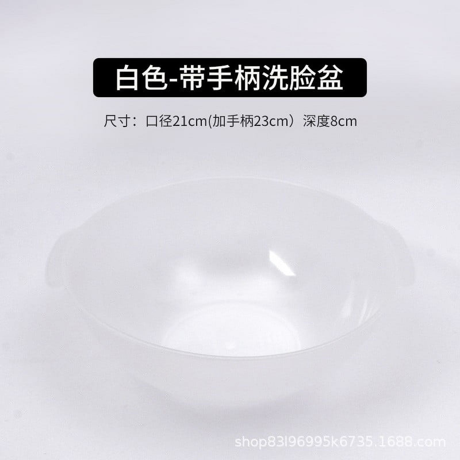 Worgeous Transparent Plastic Wash Basin with Handle for Facial Care ...