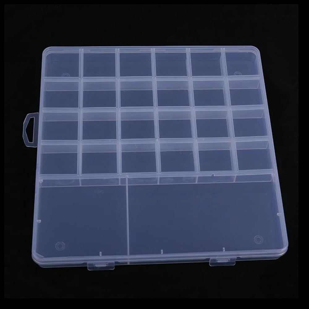 Transparent Plastic Bead Containers with 26 Compartments for DIY Art ...