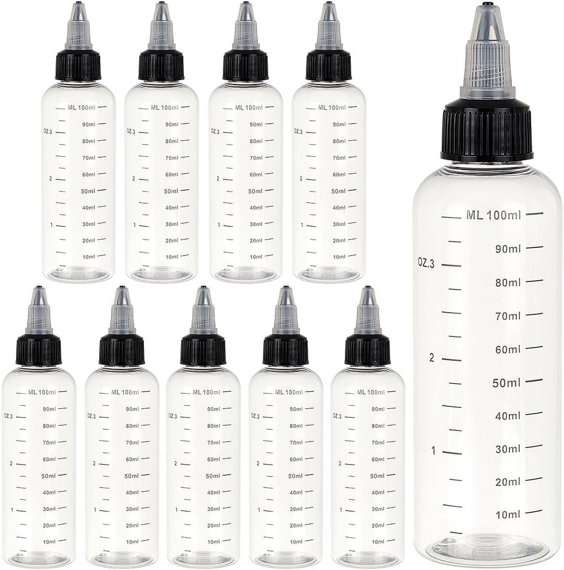 Transparent Plastic Bottle with Twist Cap and Graduated Measurement for ...