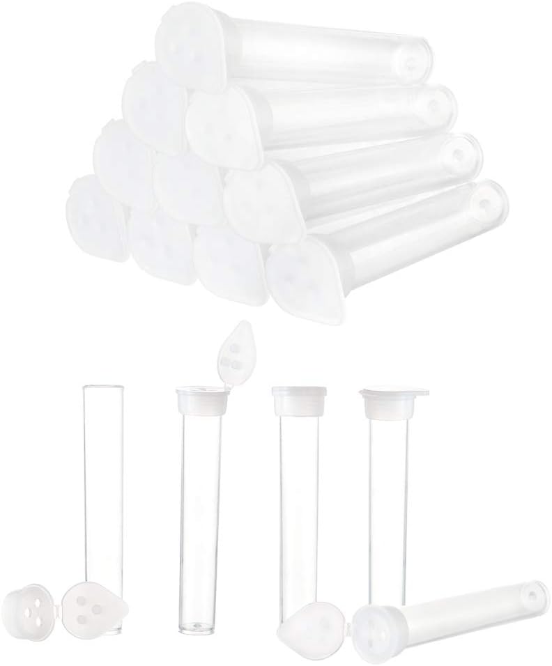 Transparent Plastic Bottles Test Tube Cap with 3-holes For Powder ...