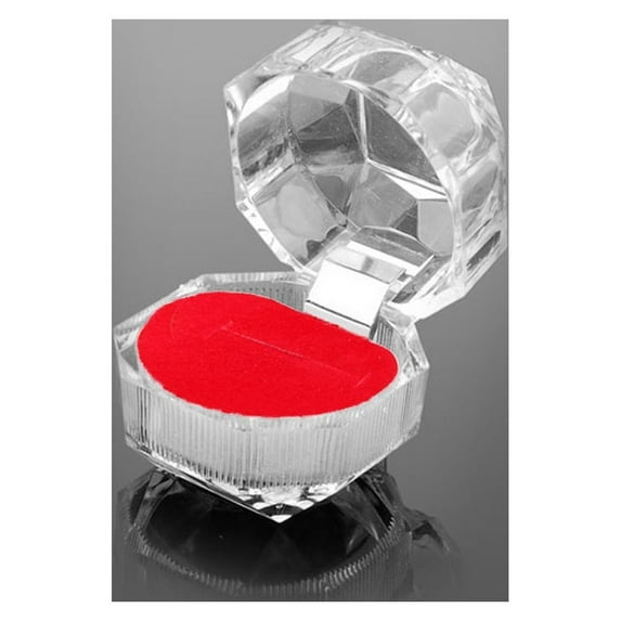 Transparent Plastic Box Crystal Earrings Jewelry Storage Boxes Display ...