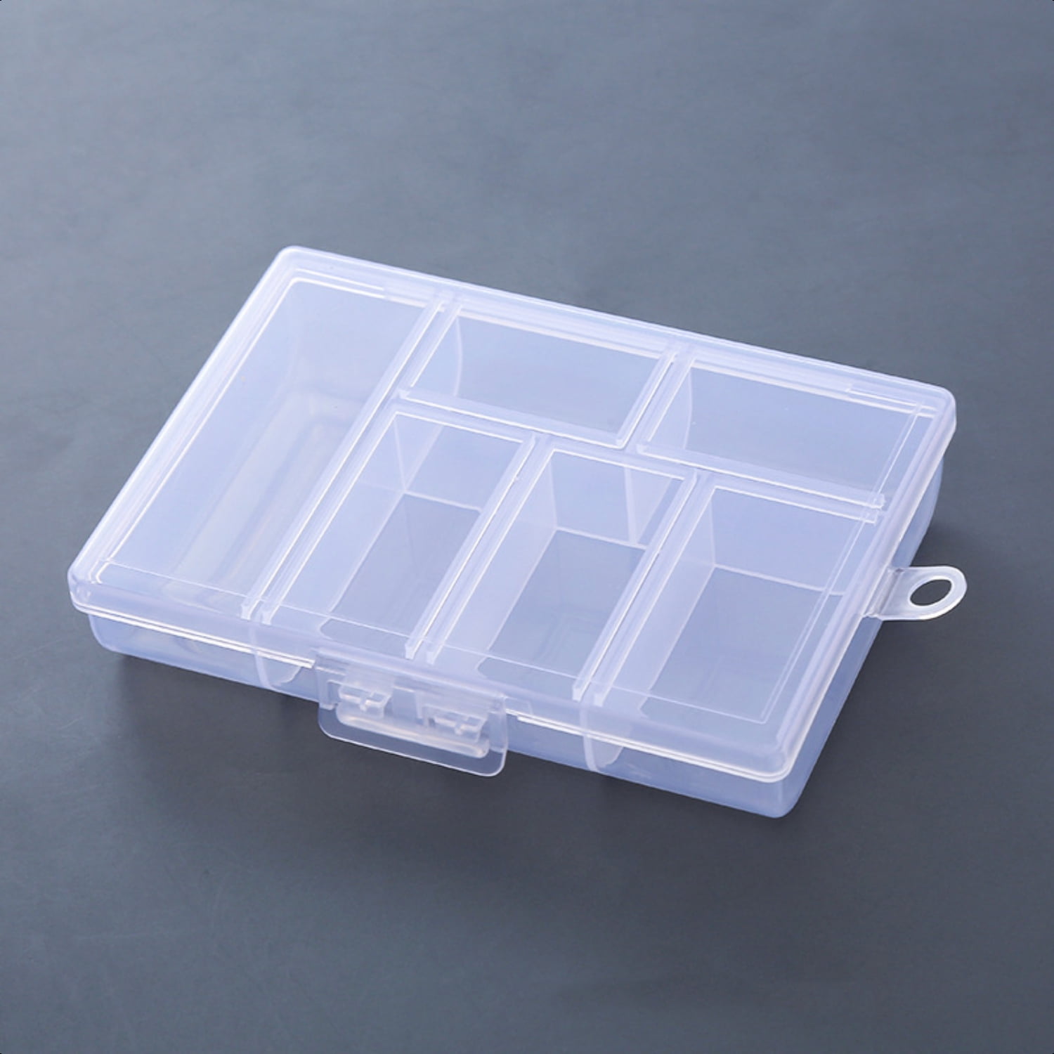 Transparent Plastic Coin Collection Container Box Desktop Organizer ...