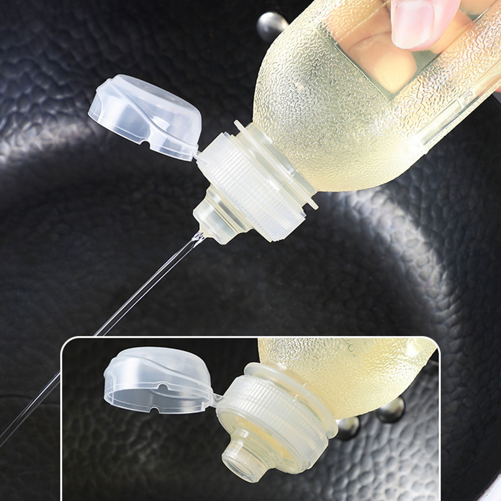 Transparent Plastic Condiment Bottles with Mark, Food Grade Pp5 ...