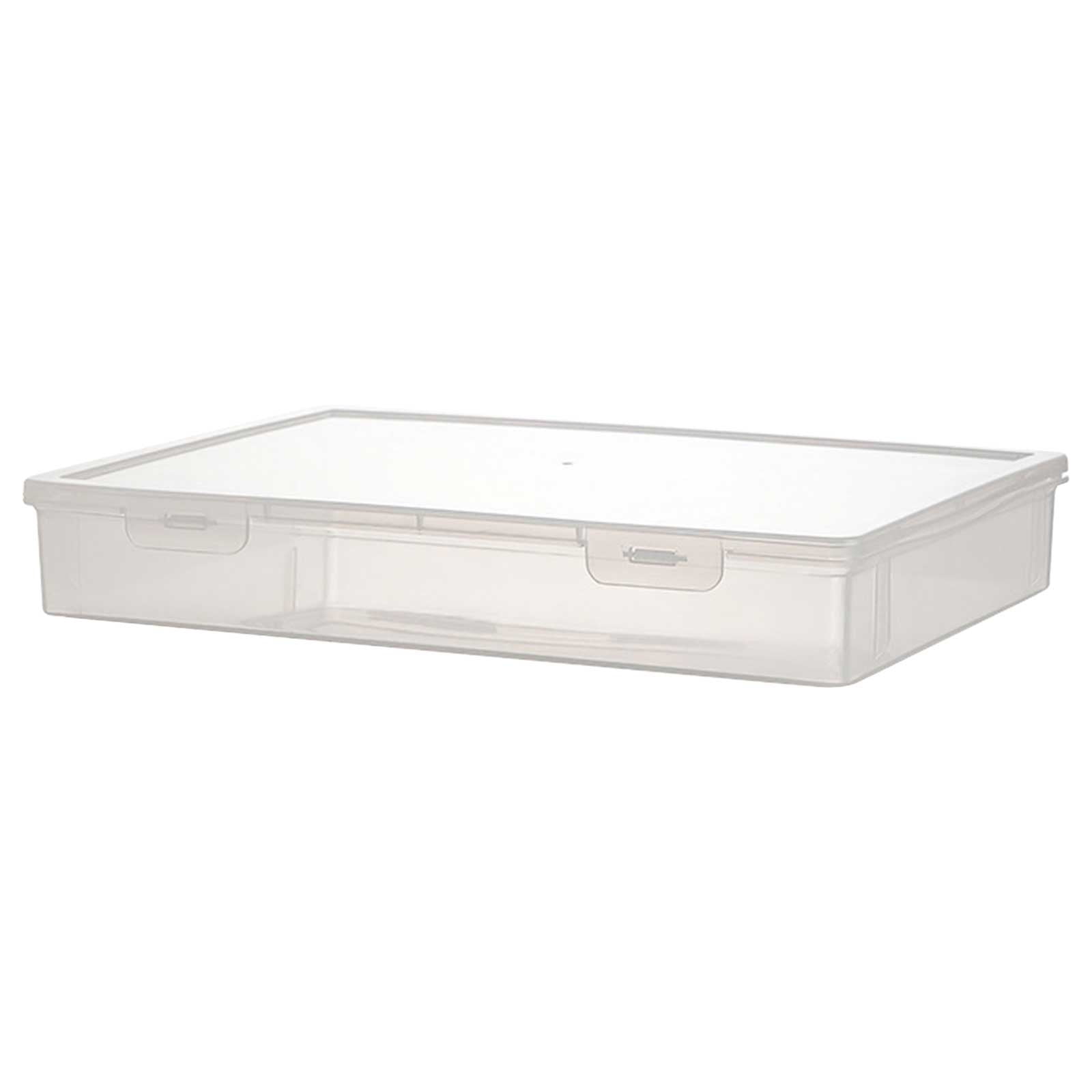 Transparent Plastic Desktop File Storage Box | Stackable Space-Saving ...