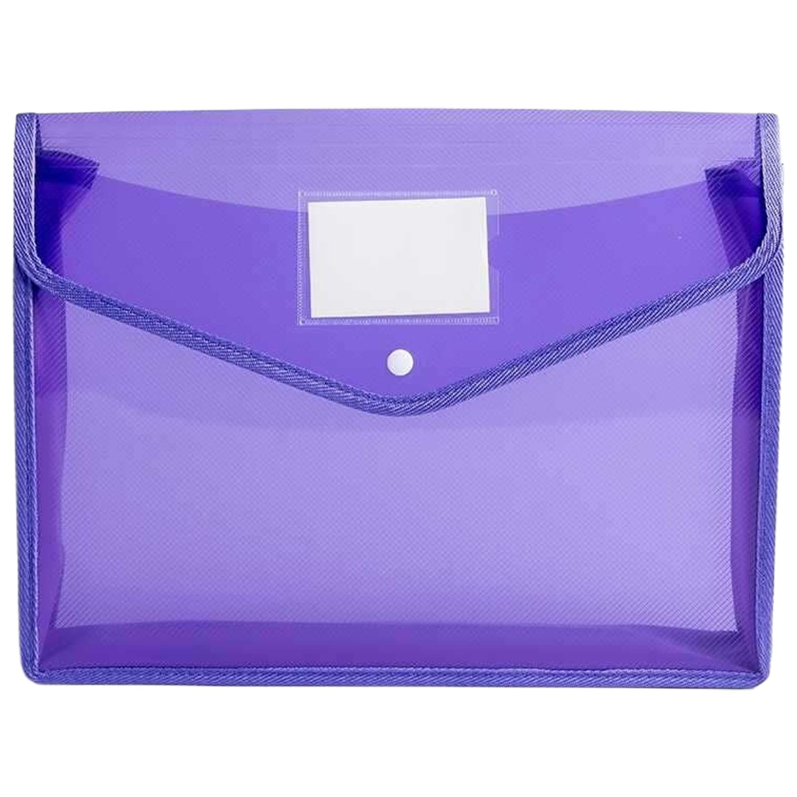 Transparent Plastic Document Envelope with Snap Button,Certificate File ...