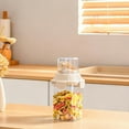 Transparent Plastic Kitchen Storage Container with Measuring Cup ...