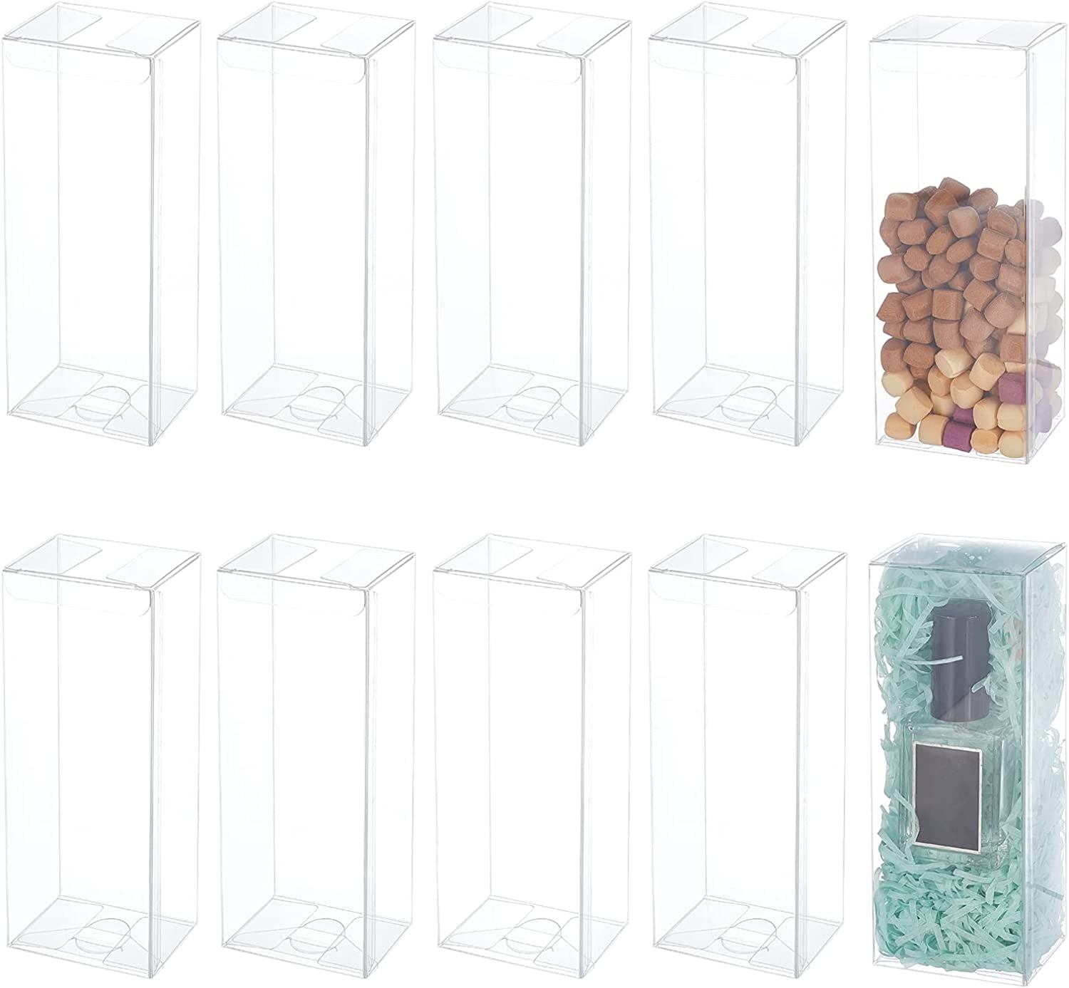 Transparent Plastic PET Box Gift Packaging Rectangle Clear 17.5x6.5x5cm - Walmart.com