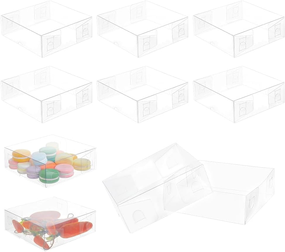 Transparent Plastic PVC Box Gift Packaging Waterproof Folding Box Clear ...