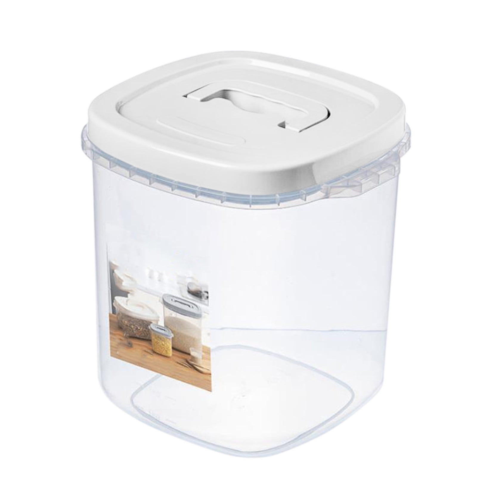 Transparent Plastic Rice Storage Container, Large Capacity Airtight ...