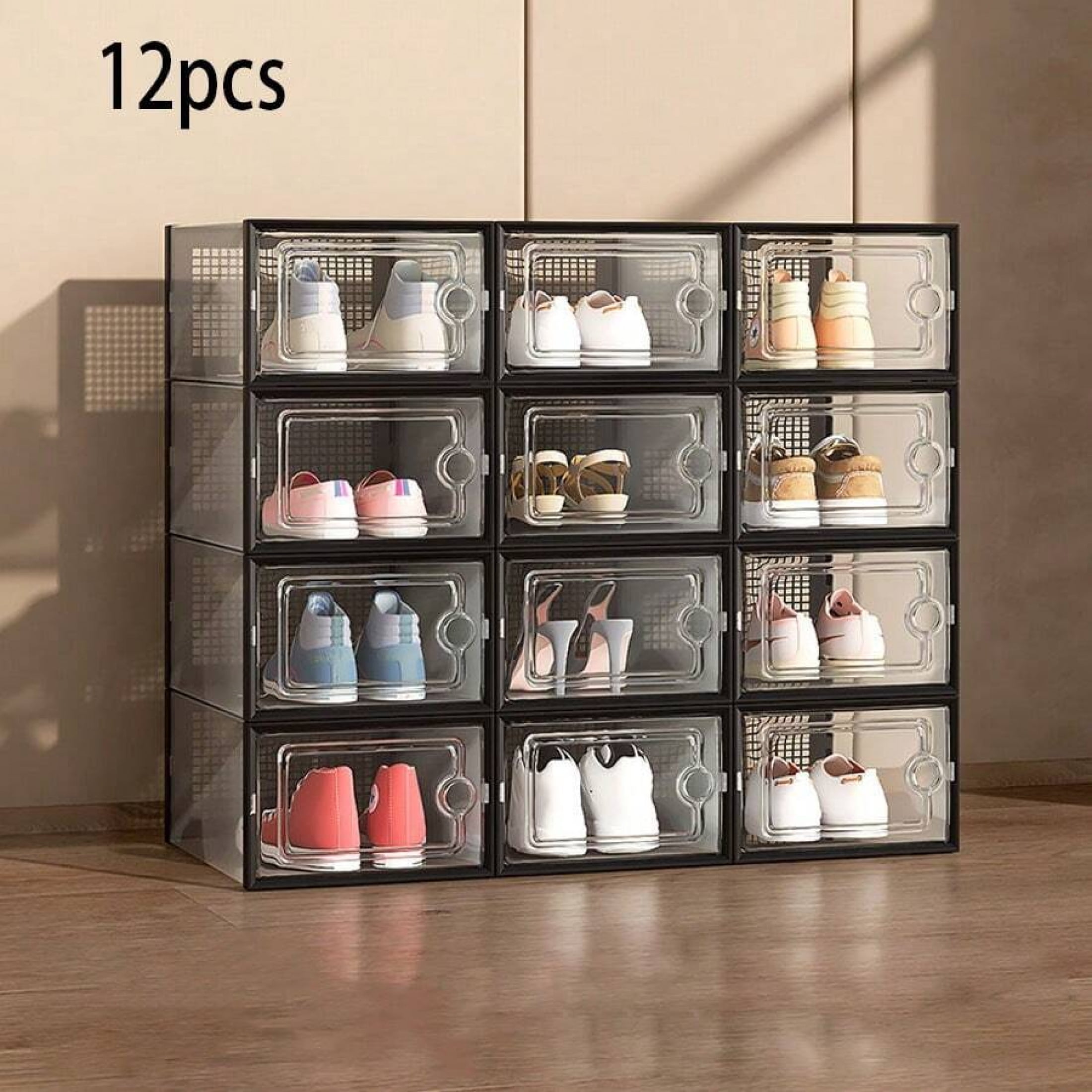 Transparent Plastic Shoe Box Set - Moisture-Proof, Waterproof, With ...