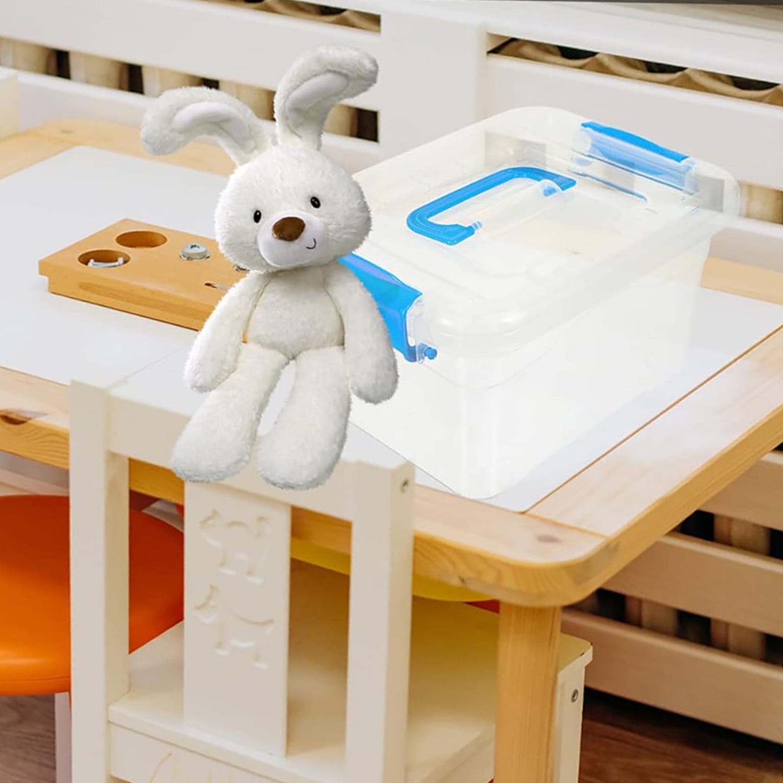 Transparent Plastic Storage Box – Stackable Organizer Bin for Clothes ...