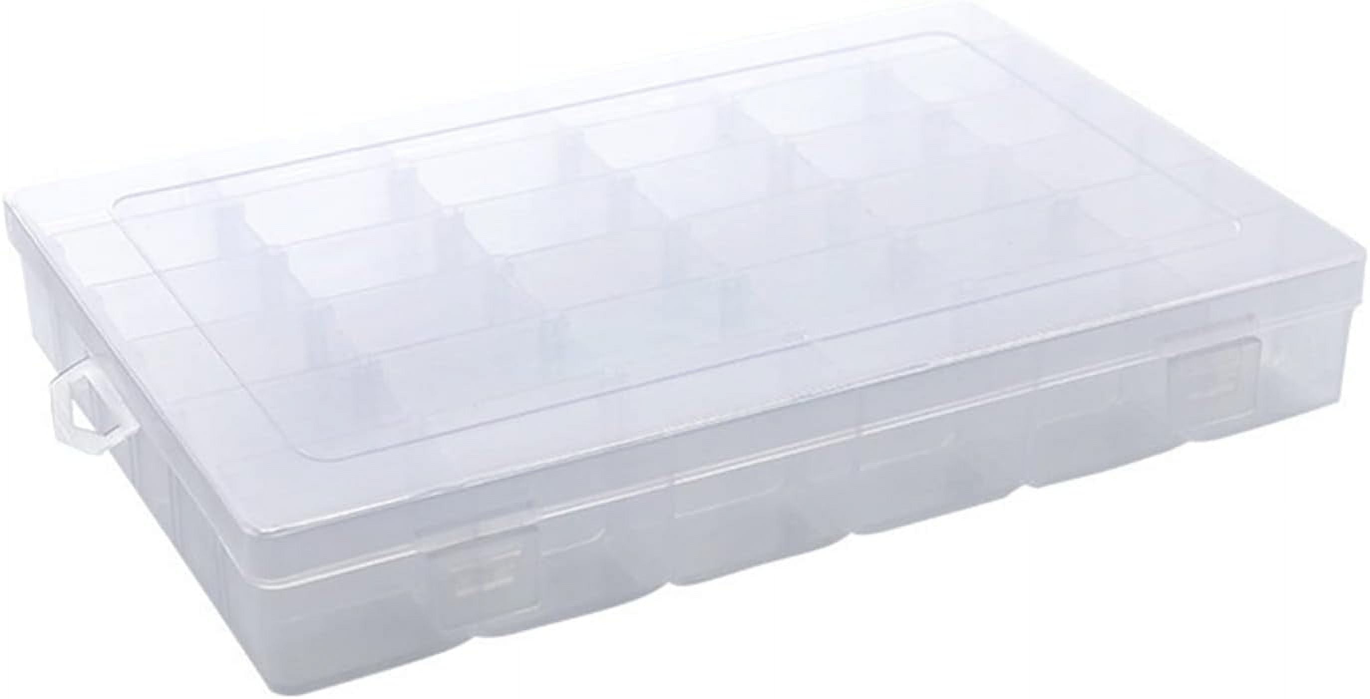 Transparent Plastic Storage Compartment Adjustable Container for Beads ...