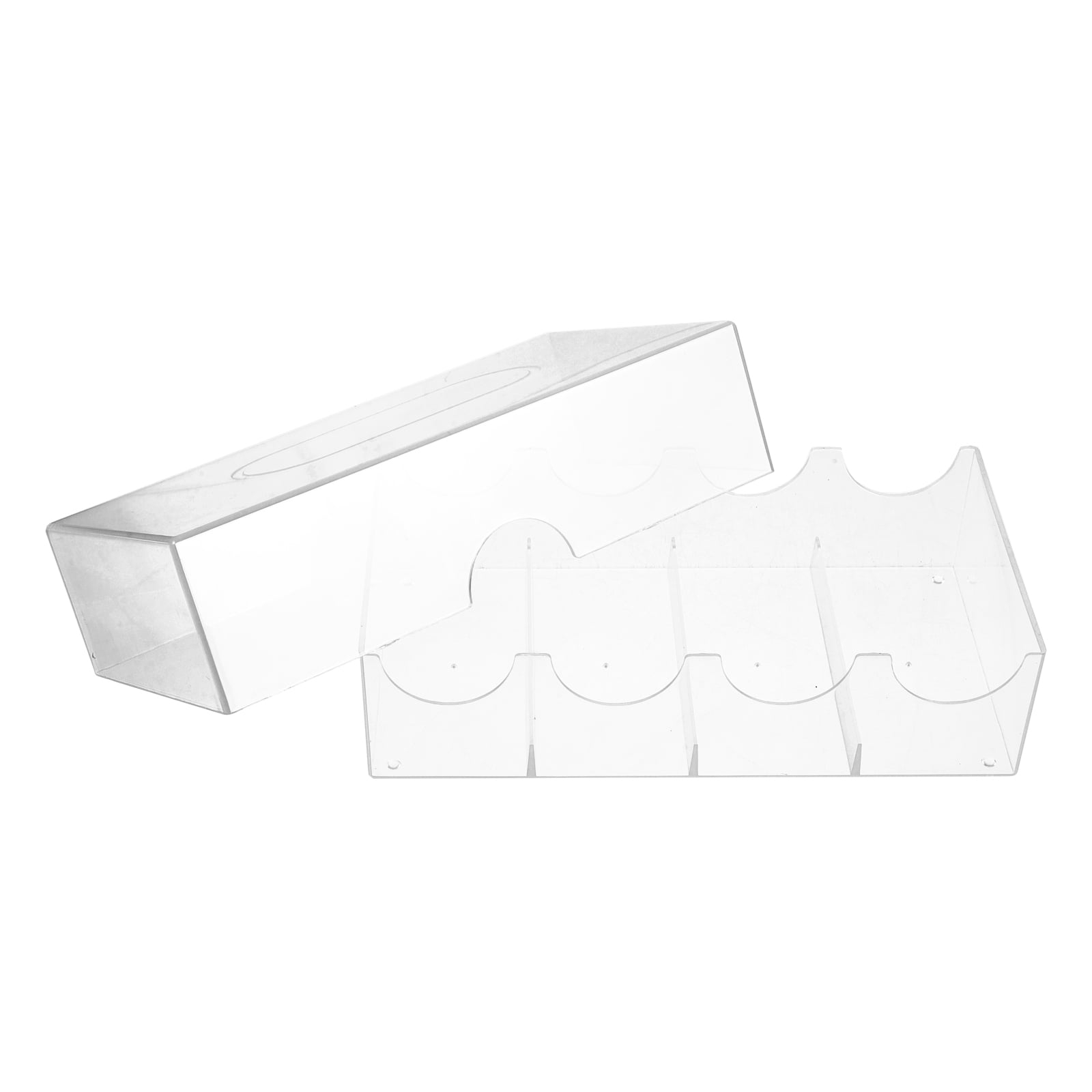 Transparent Poker Chip Storage Box Plastic Poker Chip Container Multi ...