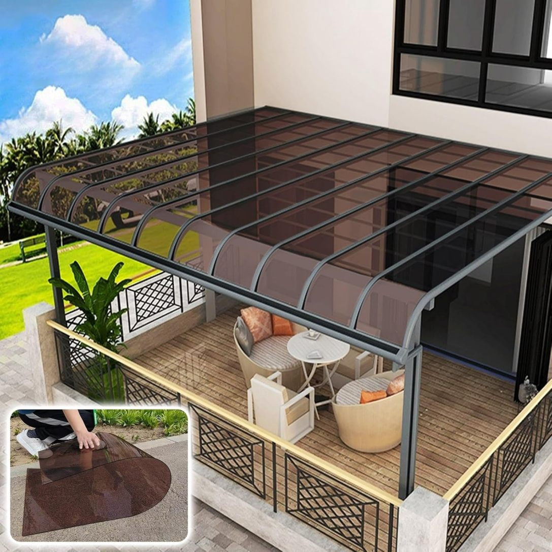 Transparent Polycarbonate Roofing Sheet, Outdoor Patio Greenhouse ...