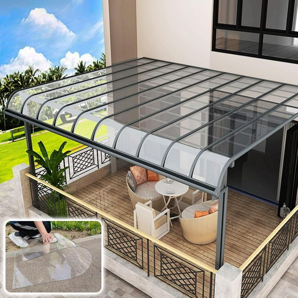 Transparent Polycarbonate Roofing Sheet, Outdoor Patio Greenhouse ...