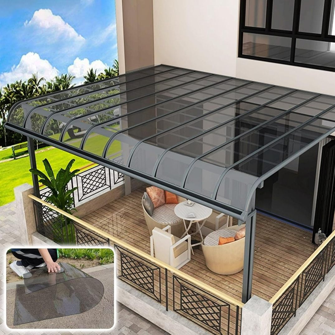 Transparent Polycarbonate Roofing Sheet, Outdoor Patio Greenhouse ...
