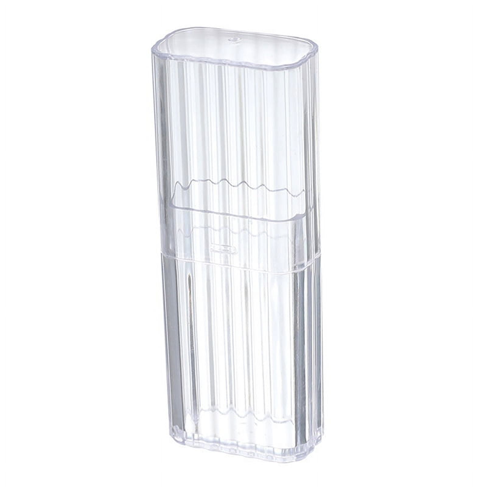 (Transparent) Portable Transparent Storage Box Travel Toothpick Cotton ...