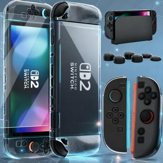 Transparent Protective Case for Nintendo Switch 2 - Complete ...
