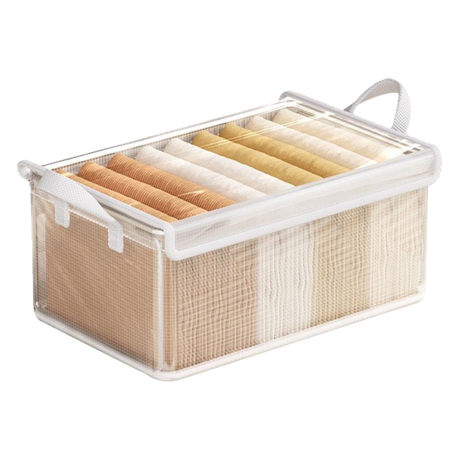 Transparent Pvc Storage Bags With Lids And Handles Foldable Stackable ...