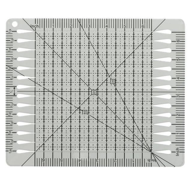 Transparent Quilting Ruler for Sewing and Fabric Cutting Clear Plastic ...