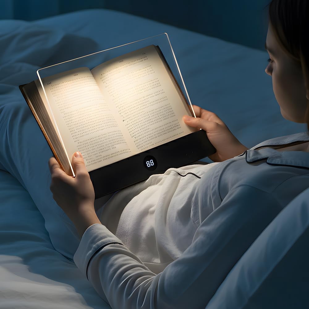 Transparent Reading Light, 2026 New Smart LED Book Light, 2 in 1 LED ...