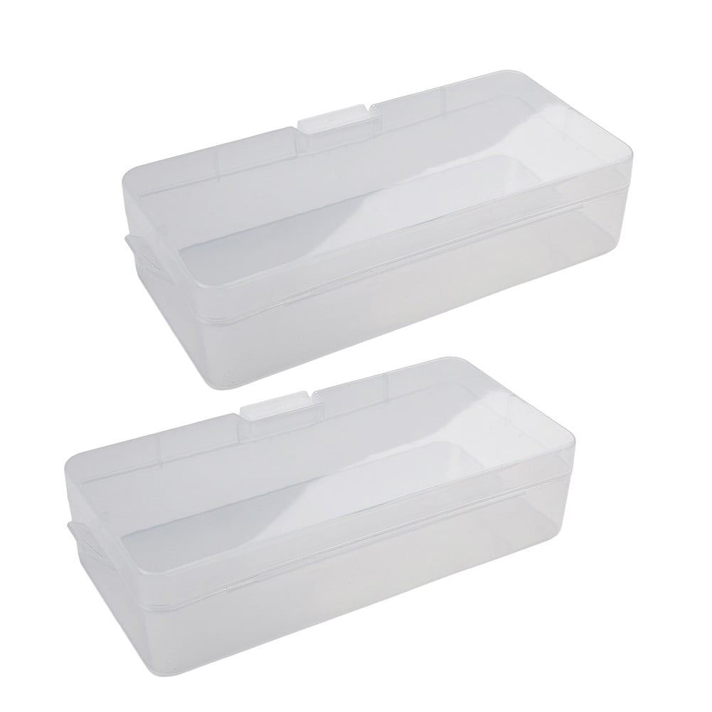 Transparent Rectangle Plastic Storage Box Screw Holder Case Organizer ...