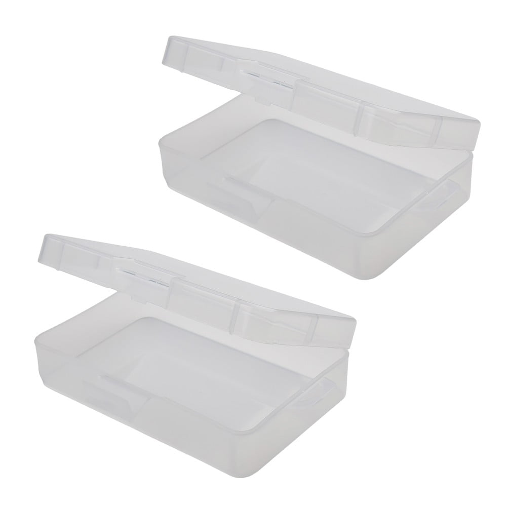 Transparent Rectangle Plastic Storage Box Screw Holder Case Organizer ...